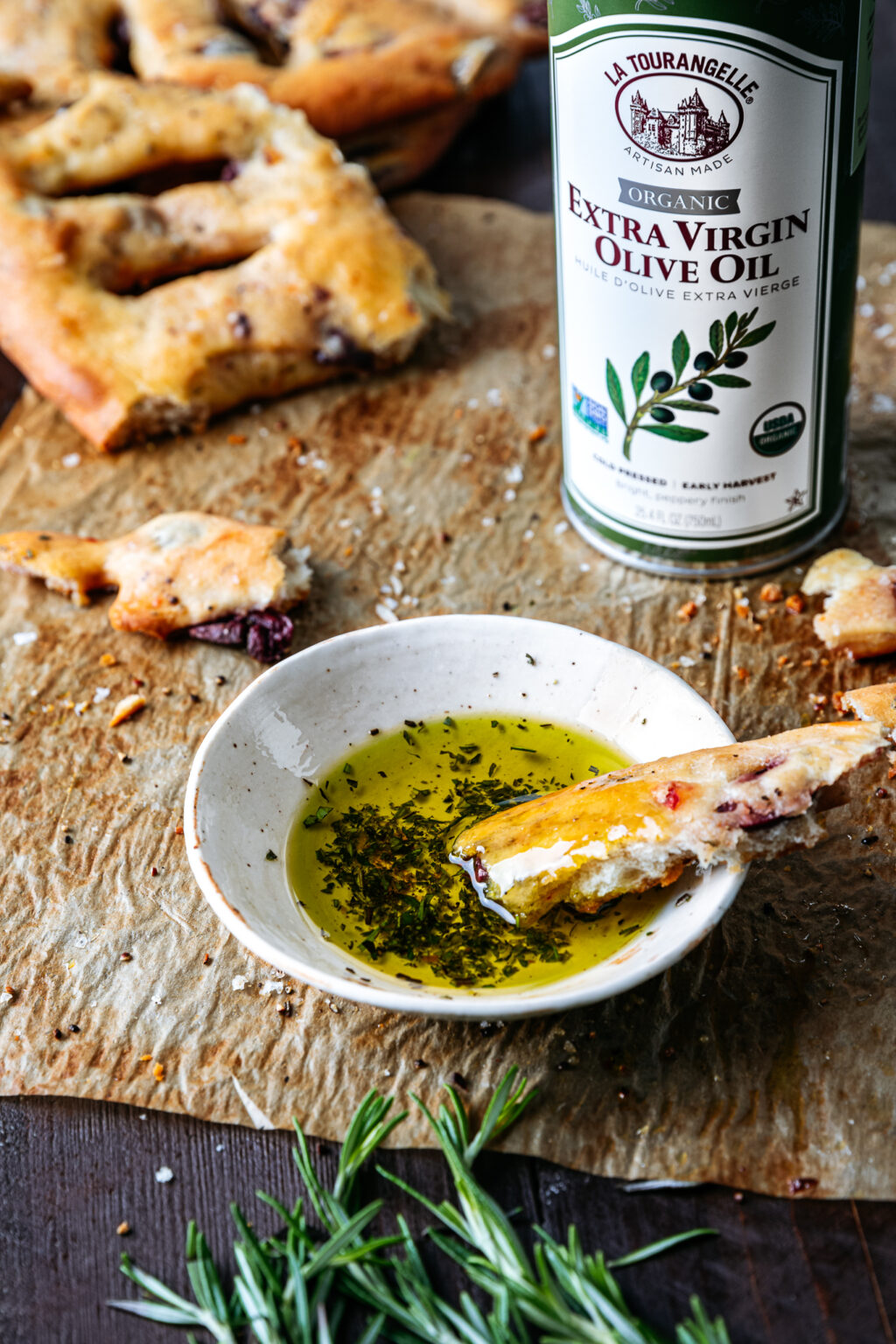 Savory Herb and Olive Fougasse Bread — add1tbsp